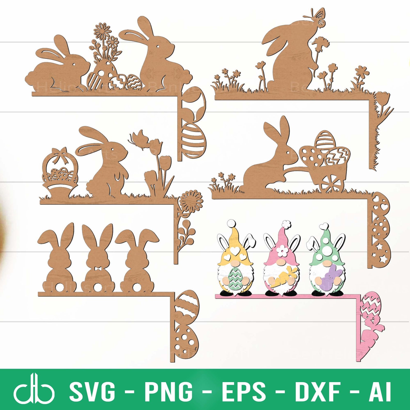 Easter Door Corner Bundle SVG, Easter Door Corners SVG, Easter Door ...