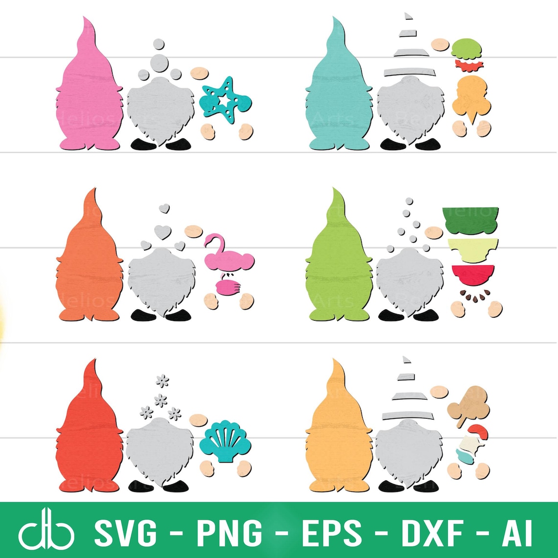 Summer Gnome Bundle SVG, Summer Gnomes SVG, Summer Gnome Ornaments SVG ...