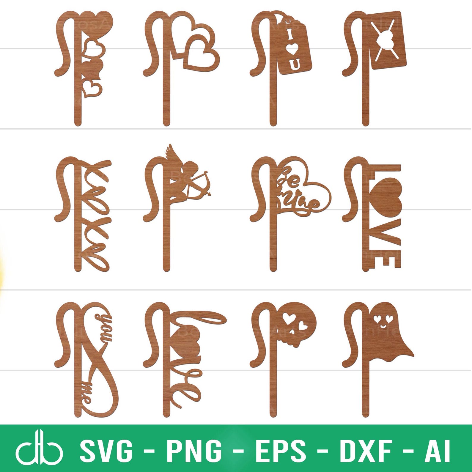 Valentine Glass Marker Tags SVG, Drink Glass Marker Tags SVG, Wine ...