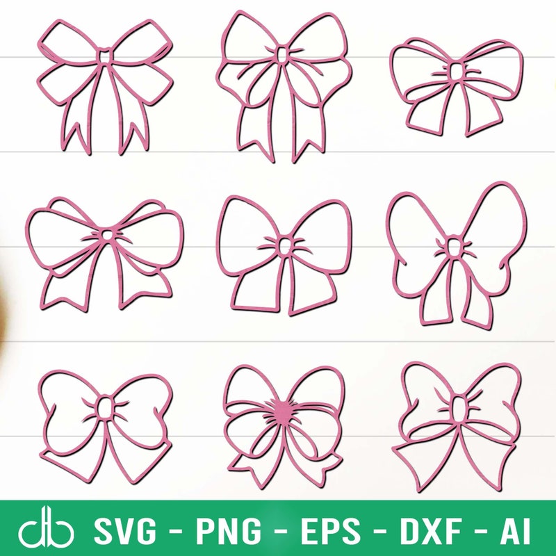 Coquette Bow Svg - Etsy