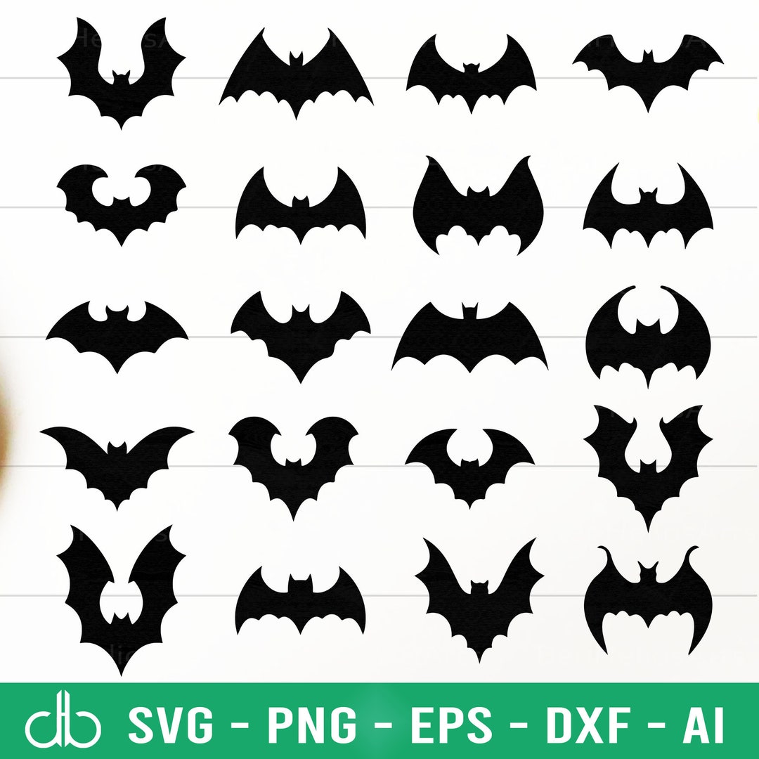 Bat SVG Bundle, Halloween Bat SVG, Bat, Halloween, Night Bat SVG ...
