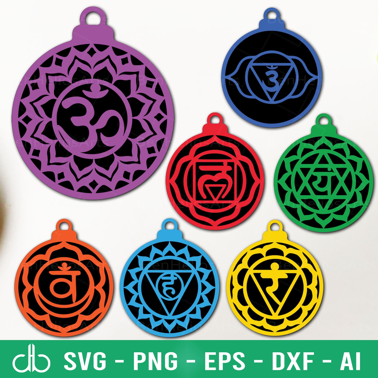 Yoga Ornament SVG Bundle, 7 Chakras SVG, Yoga SVG Bundle, Buddha Svg ...