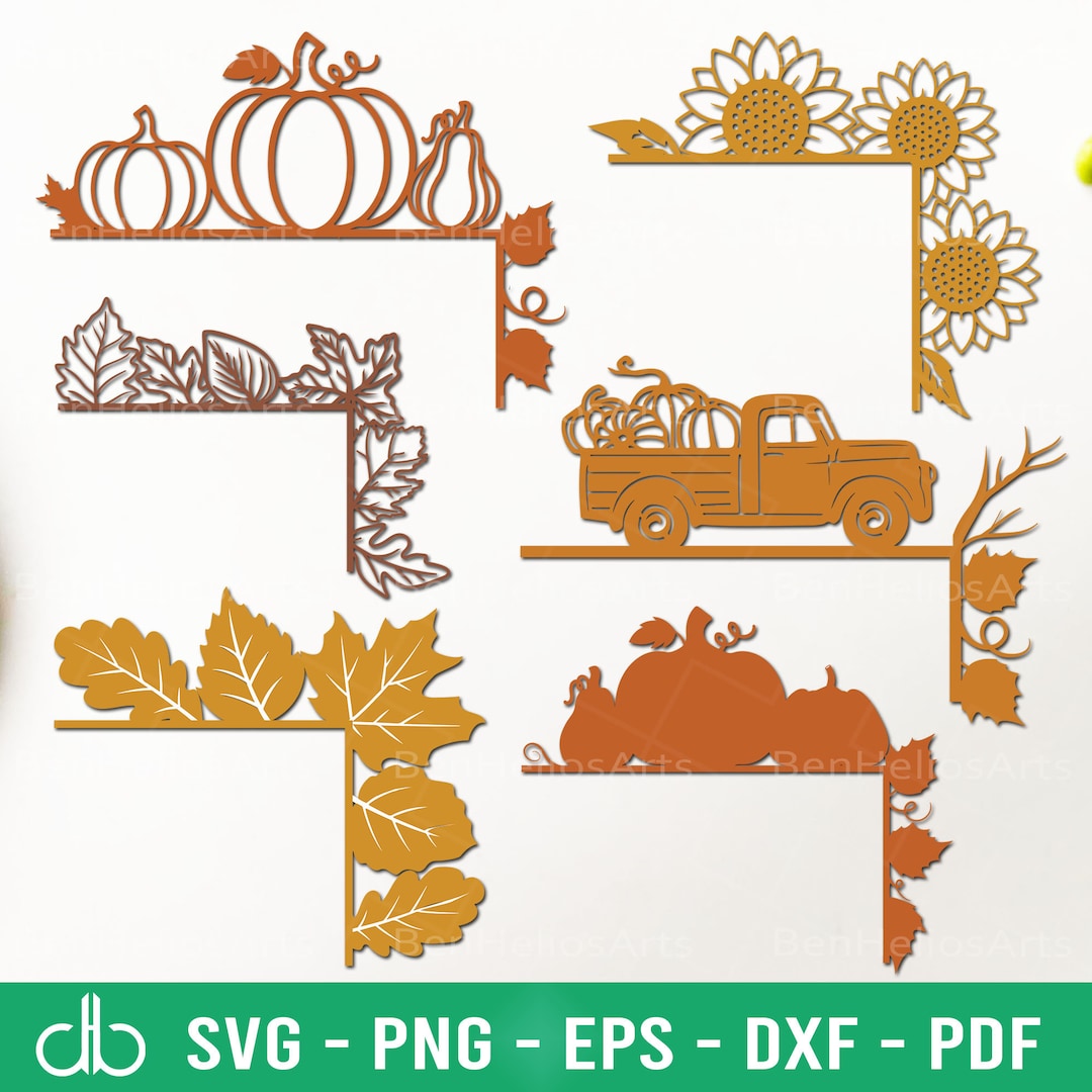 Fall Door Corner SVG Bundle, Autumn Door Corner Decor SVG , Fall Home ...