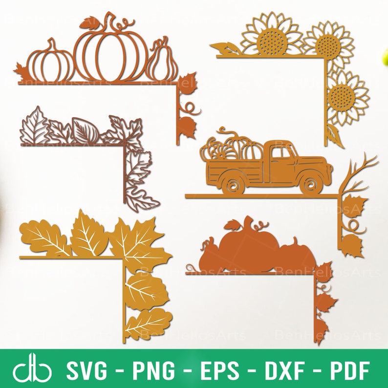 Fall Door Corner SVG Bundle, Autumn Door Corner Decor SVG , Fall Home ...