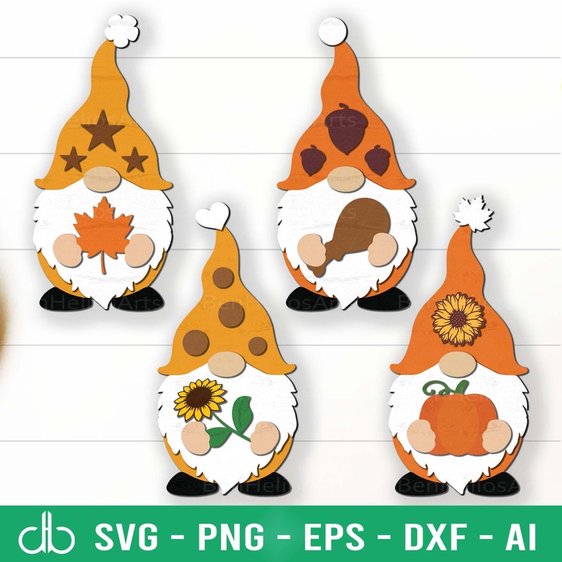 Fall Gnome Svg - Etsy