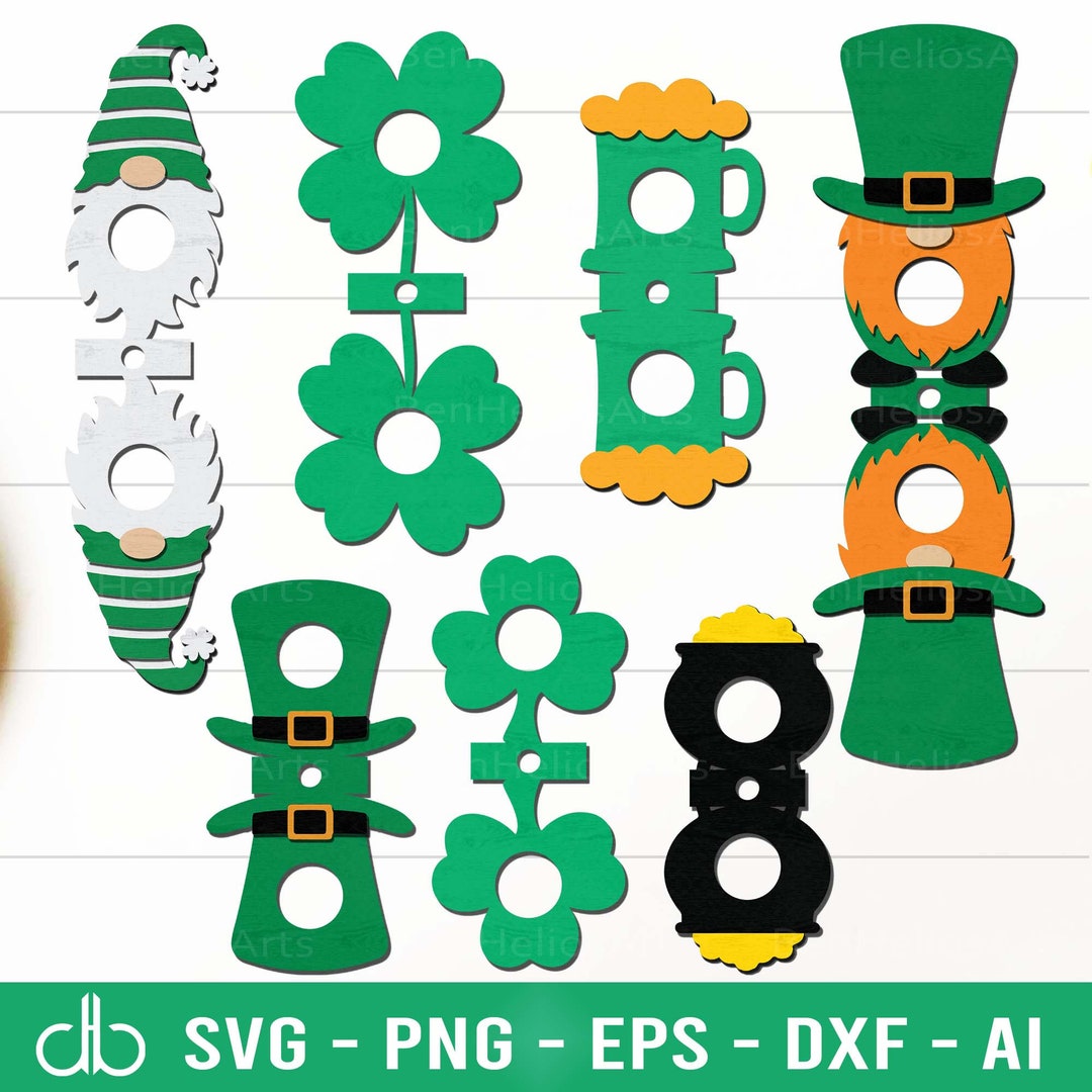Patrick's Day Lollipop Holder SVG Bundle, Patrick's Day Holders SVG ...
