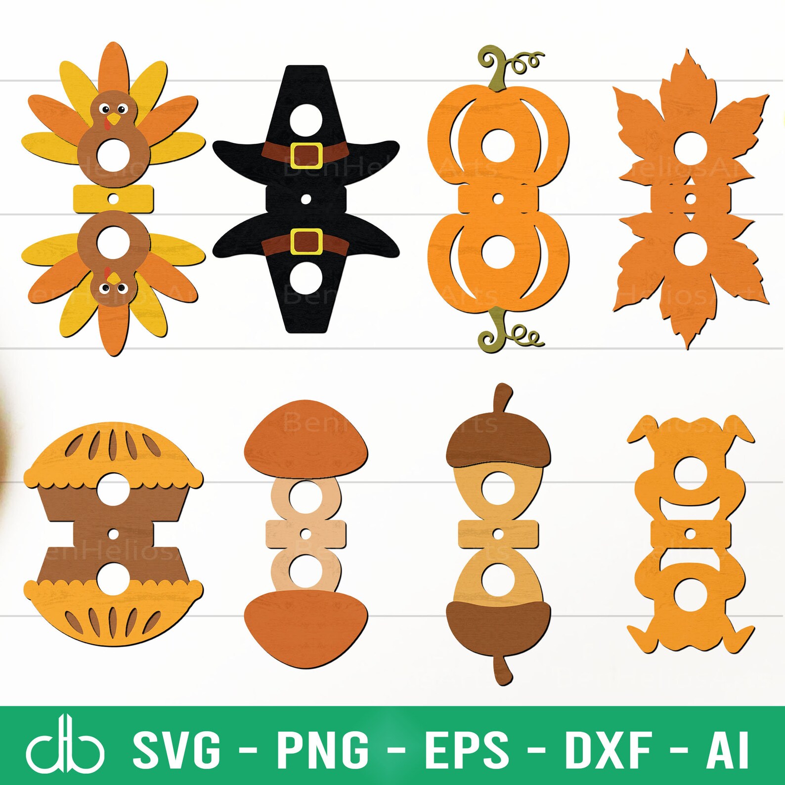 Thanksgiving Lollipop Holder SVG Bundle, Autumn Lollipop Holder, Fall ...