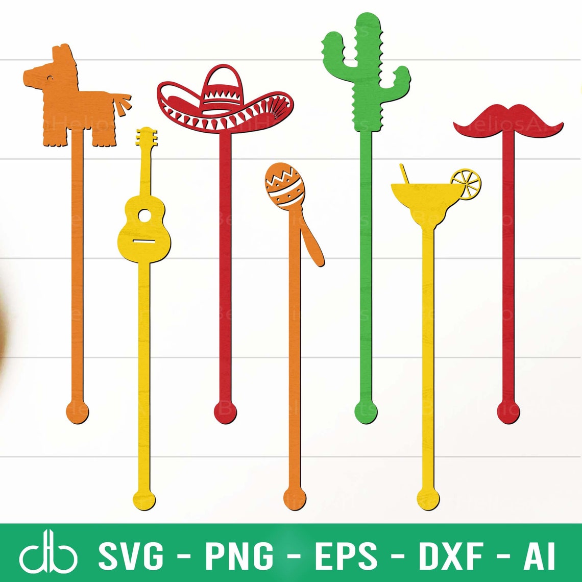 Cinco De Mayo Stir Swizzle Sticks SVG, Cinco De Mayo Stir Swizzle Stick ...