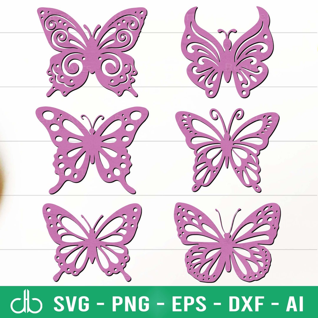 Butterfly SVG Bundle, Butterfly Name Tags SVG, Butterfly Gift Tags SVG ...