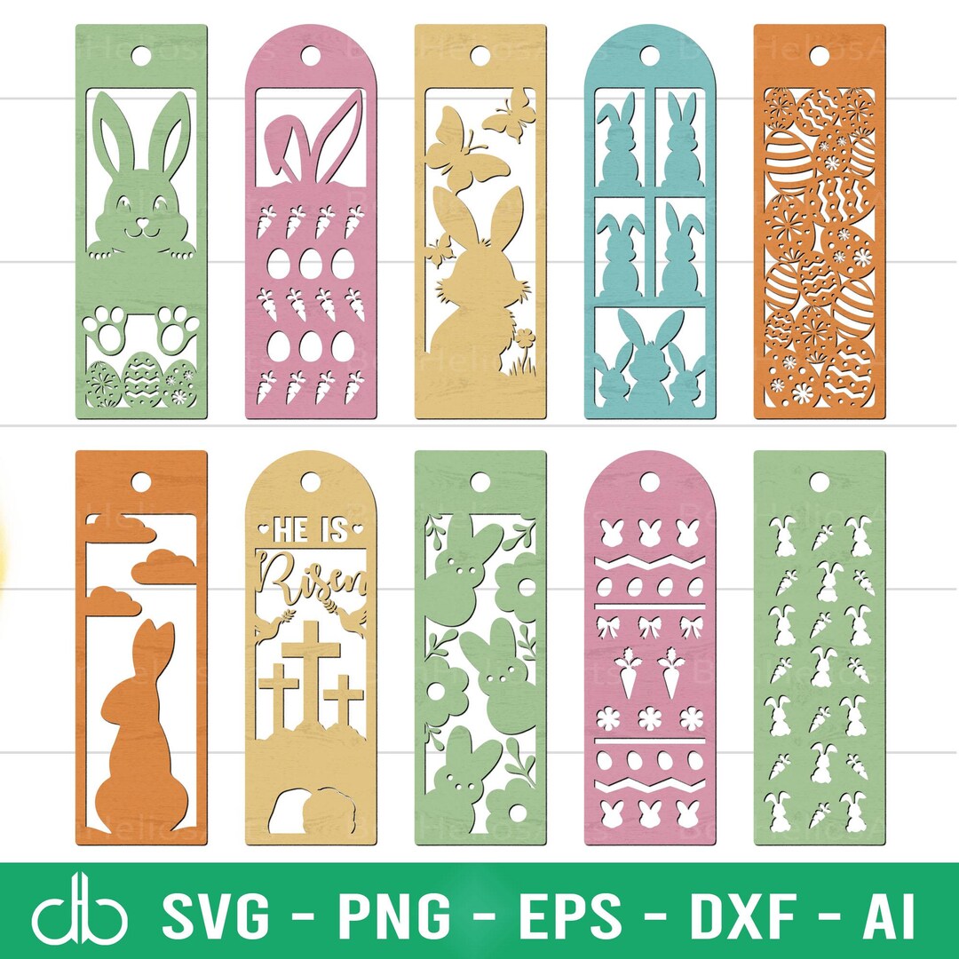 Easter Bookmark SVG Bundle, Easter Bookmarks SVG, Bookmarks SVG ...