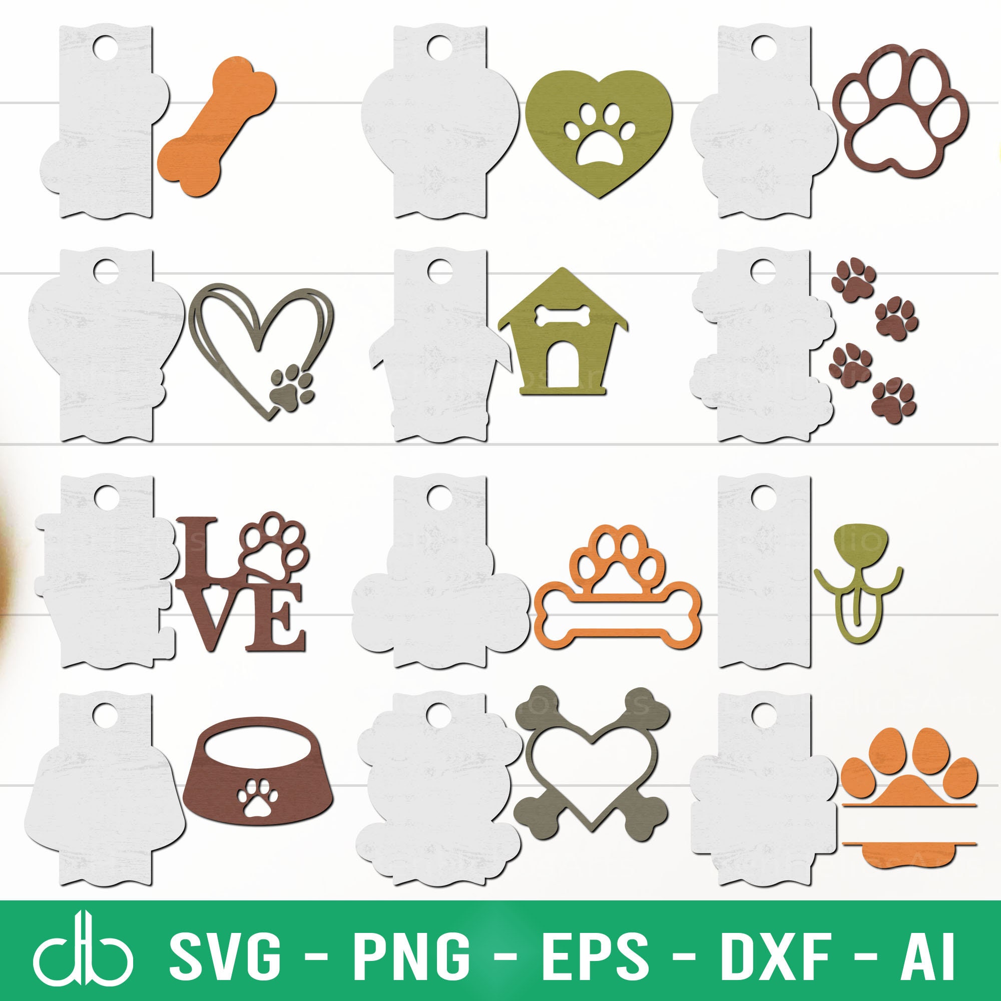 Dog Tumbler Topper SVG Bundle, Dog Stanley Topper SVG Bundle, Dog Name ...