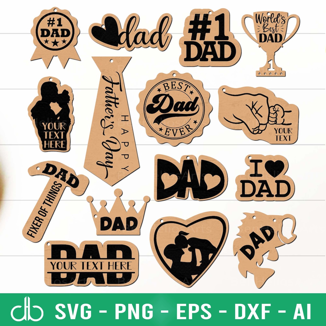 Fathers Day Keychain SVG Bundle, Dad Keychain SVG Bundle, Acrylic ...