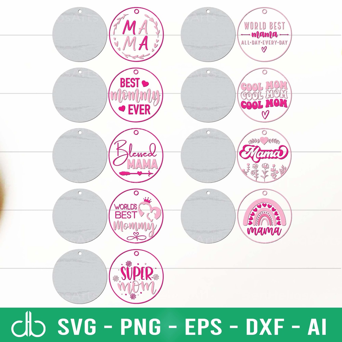 Mothers Day Keychain SVG Bundle, Mom Keychain SVG Bundle, Acrylic ...