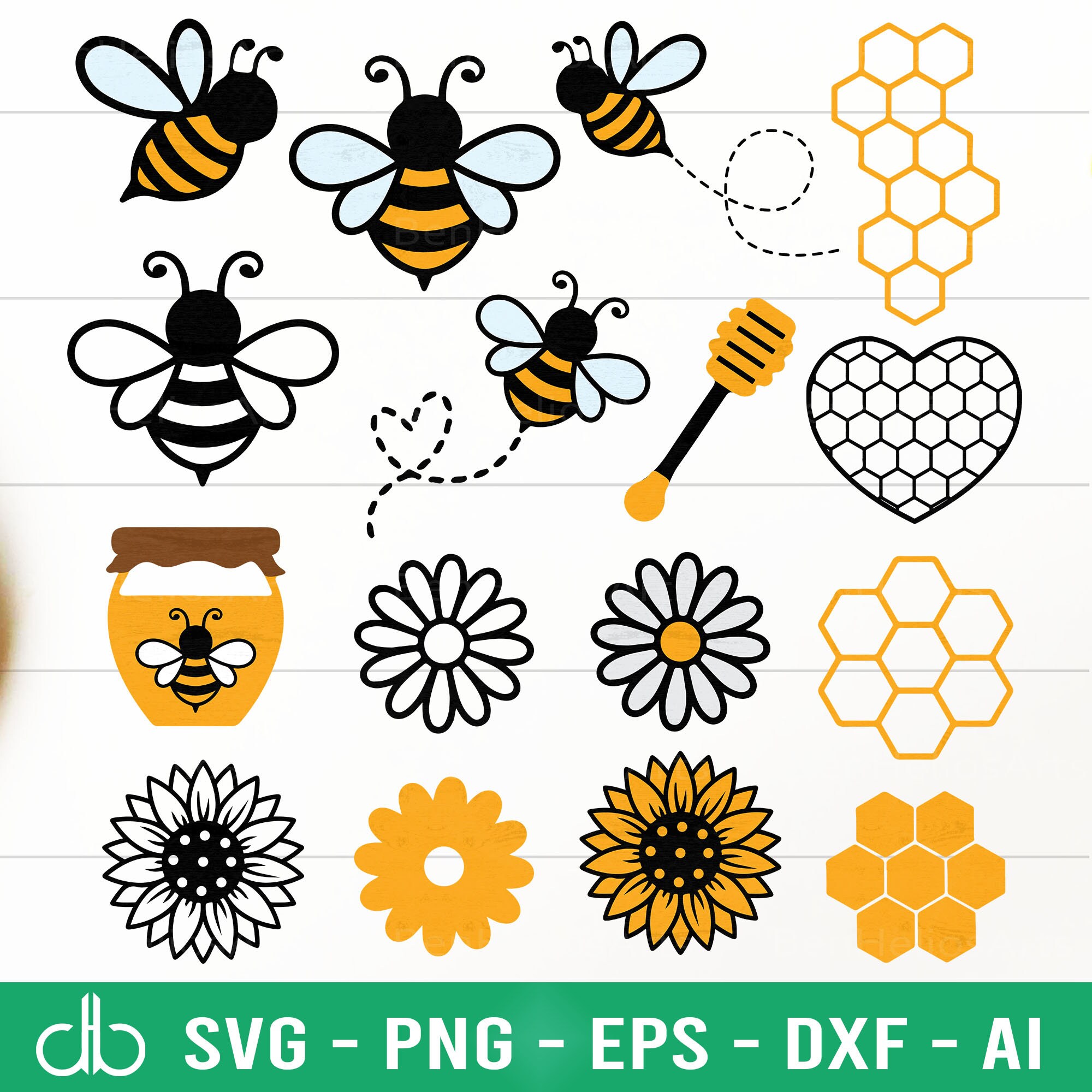 Honey Bee SVG Bundle, Bee SVG Bundle, Honeycomb SVG, Queen Bee Svg, Bee ...