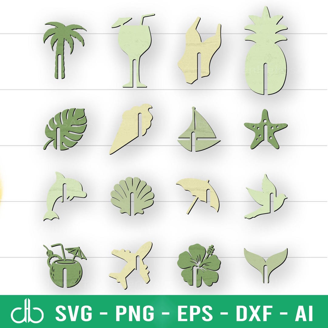 Summer Glass Marker Name Tags Bundle, Beach Glass Marker Name Tags SVG ...