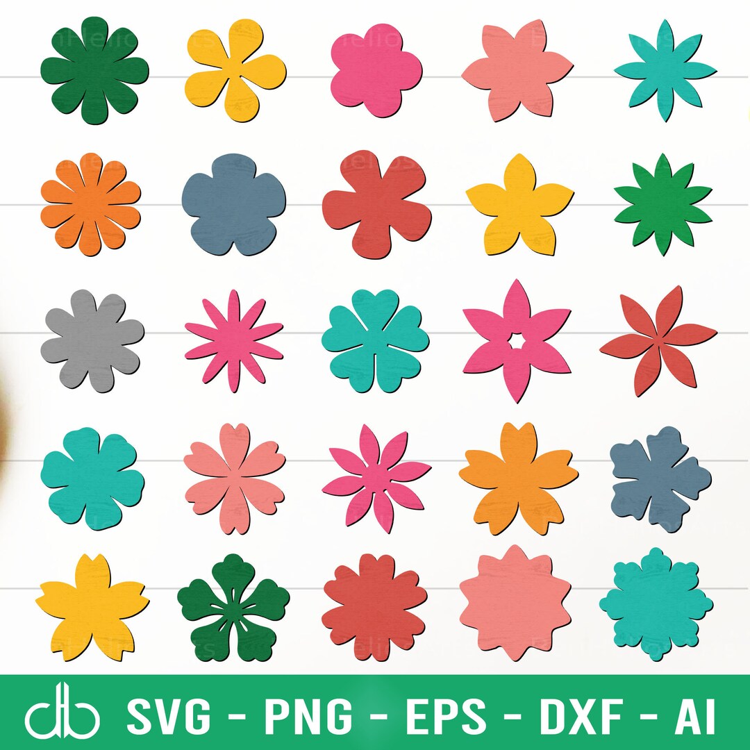 Flower SVG Bundle, Flowers SVG, Daisy SVG Bundle, Floral Svg Bundle ...