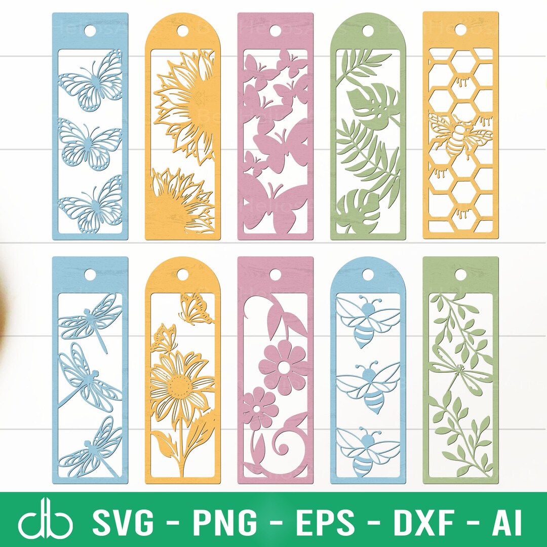 Spring Bookmark SVG Bundle, Spring Bookmarks SVG, Bookmarks SVG, Spring ...