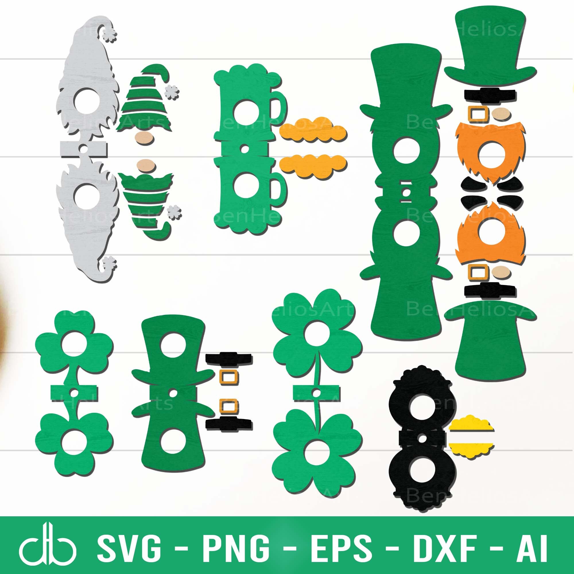 Patrick's Day Lollipop Holder SVG Bundle, Patrick's Day Holders SVG ...