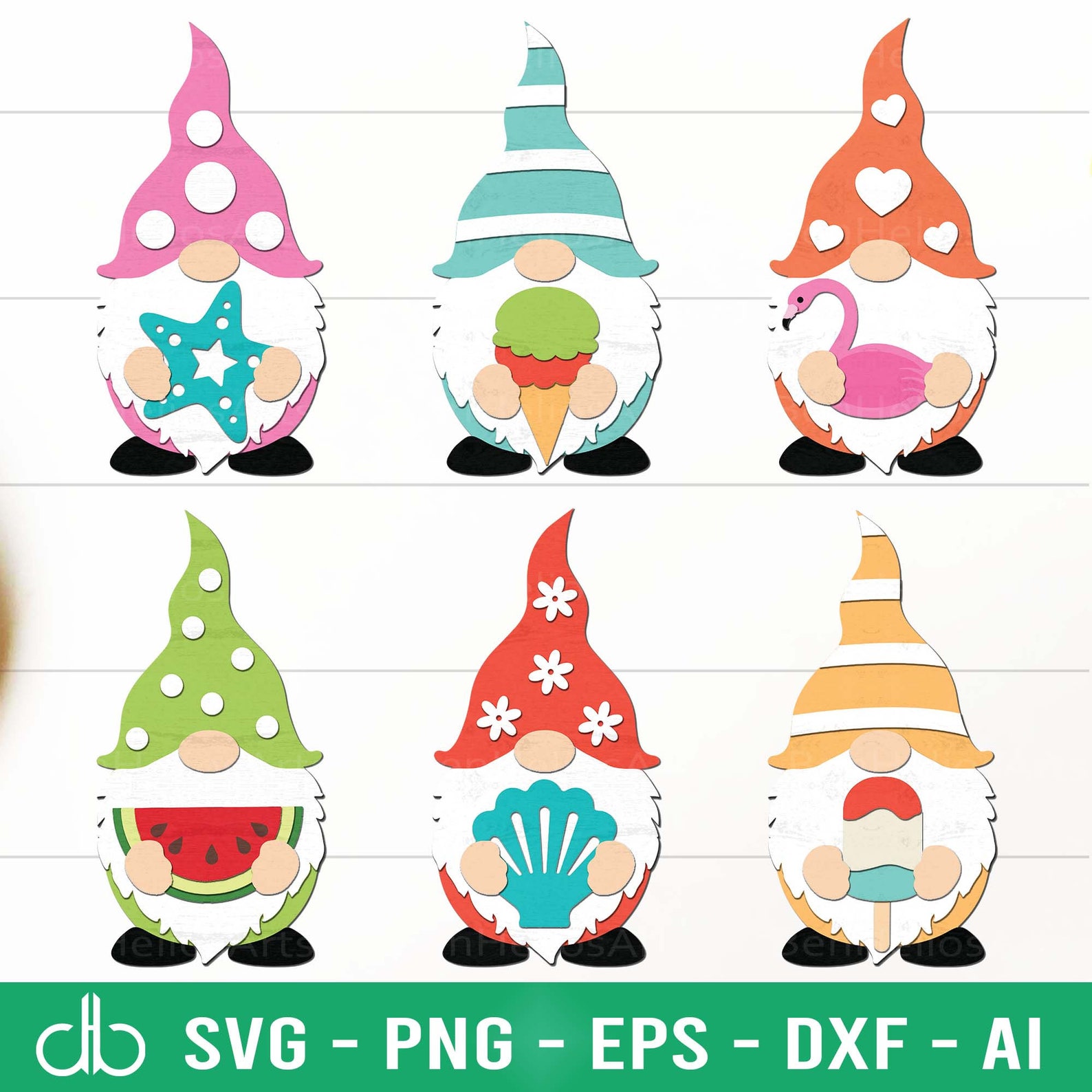 Summer Gnome Bundle SVG, Summer Gnomes SVG, Summer Gnome Ornaments SVG ...