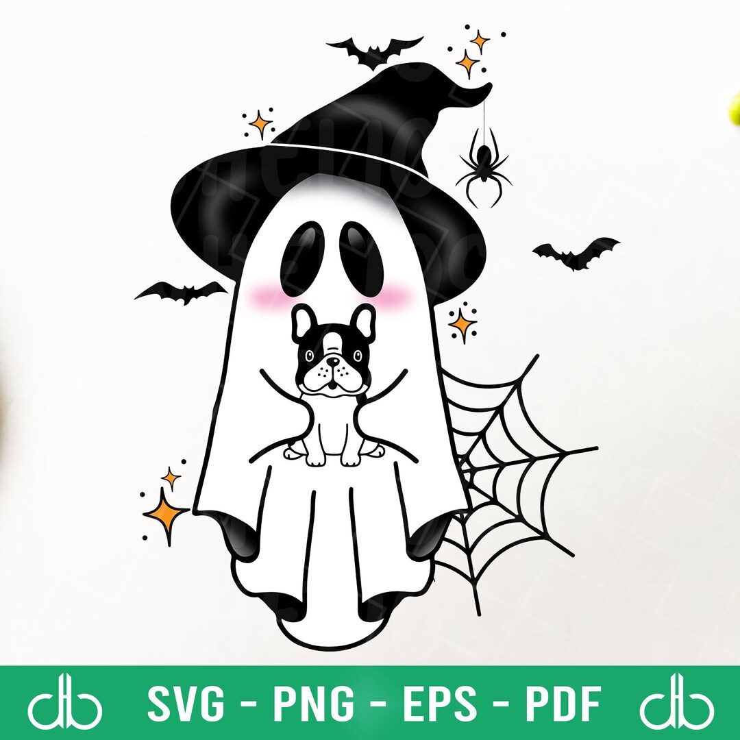 Ghost Dog SVG Ghost Love Dog SVG Ghost Holding Dog SVG - Etsy