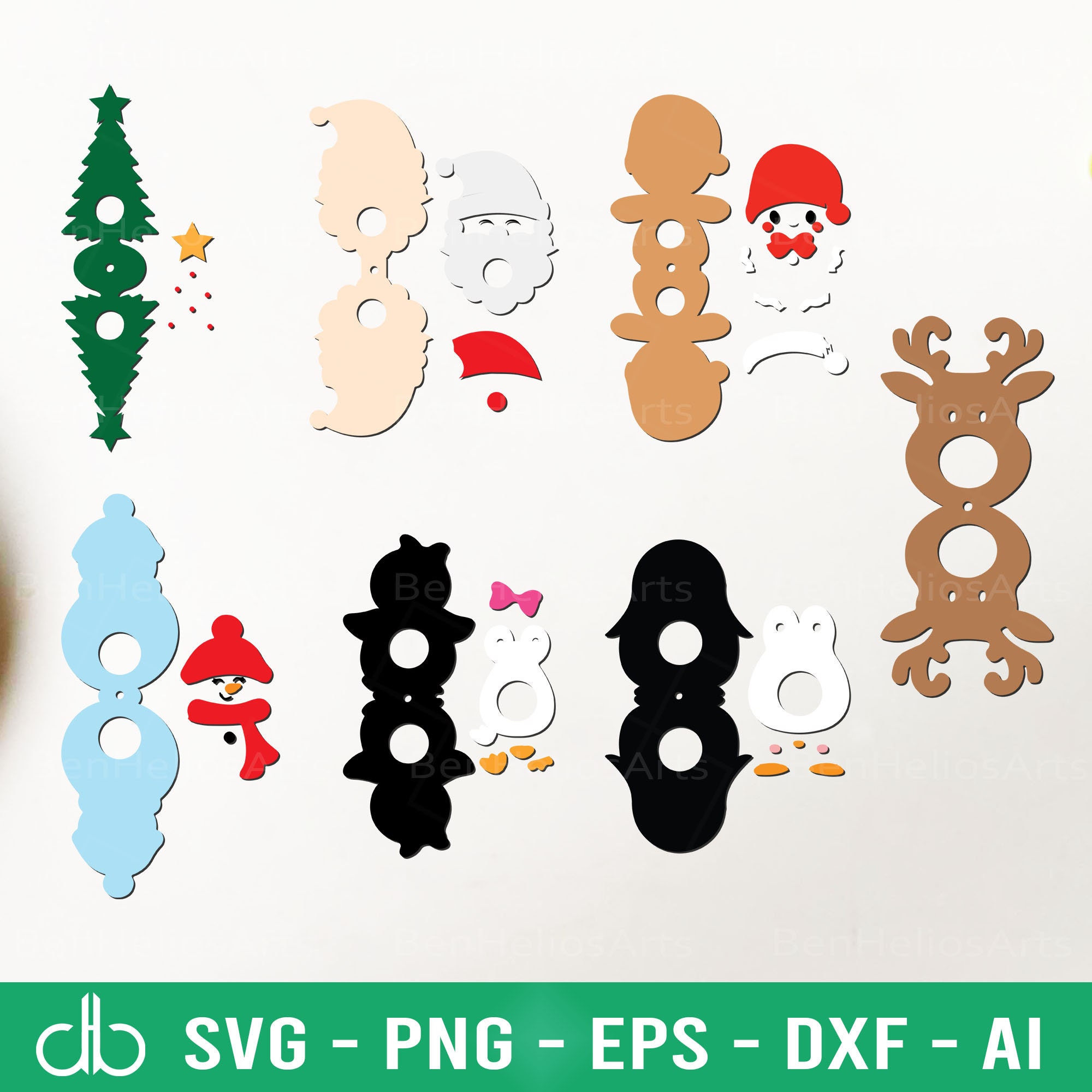 Christmas Lollipop Holder SVG Bundle, Lollipop Holders SVG, Candy ...