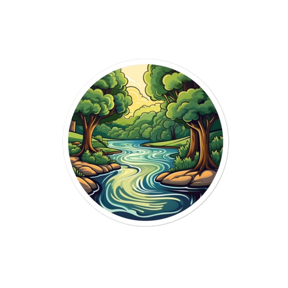 Forest Sticker 3 - Etsy