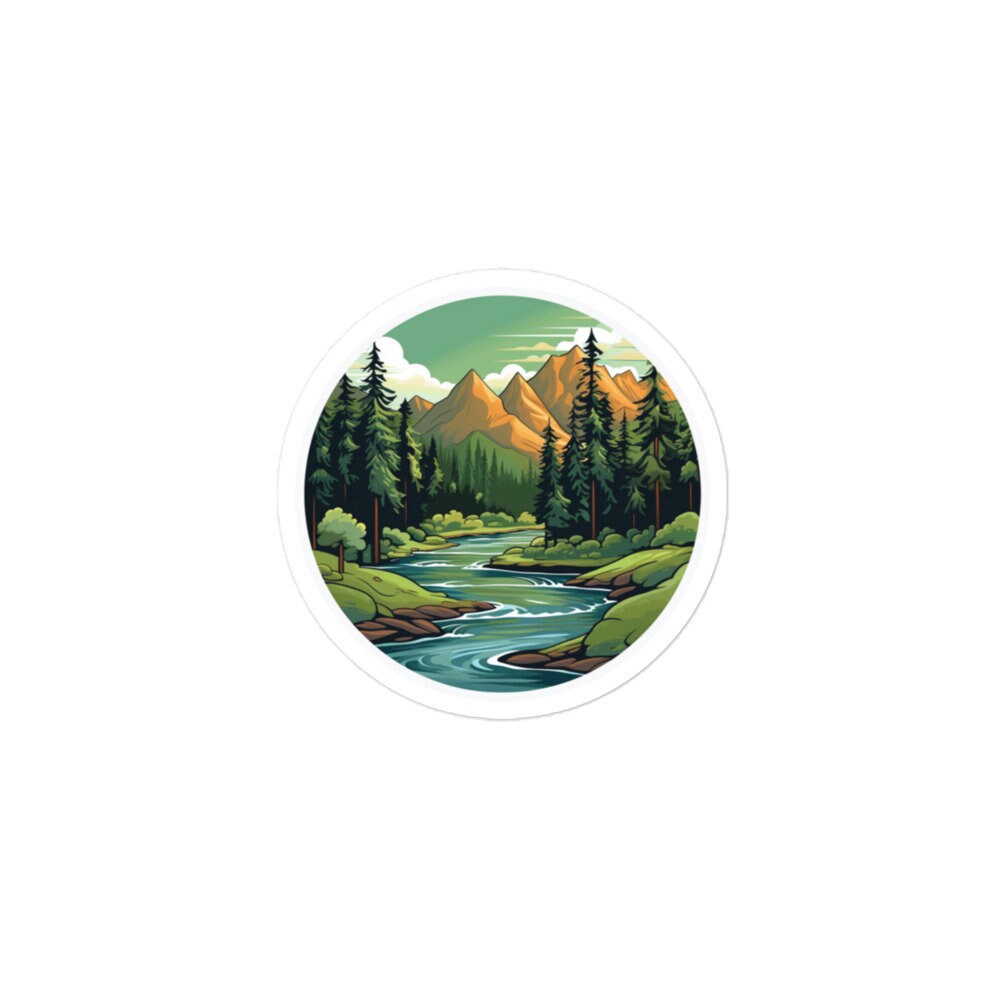 Forest Sticker 2 - Etsy