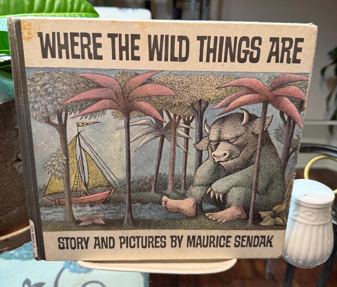 Where the Wild Things Are | Maurice Sendak | First Edition | 1st Printing | 1963 | Vintage Book ...