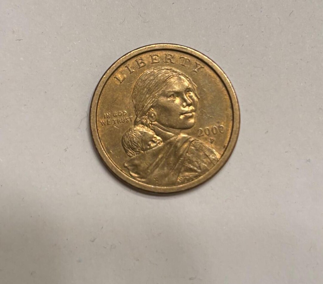 Sacagawea 2000 P Dollar Coin Vintage Coin Gold Coin - Etsy