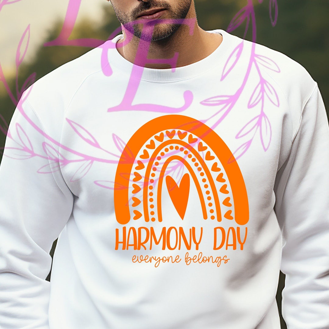 PNG Harmony Day Everyone Belongs Rainbow T-shirt Png Single Layer File ...