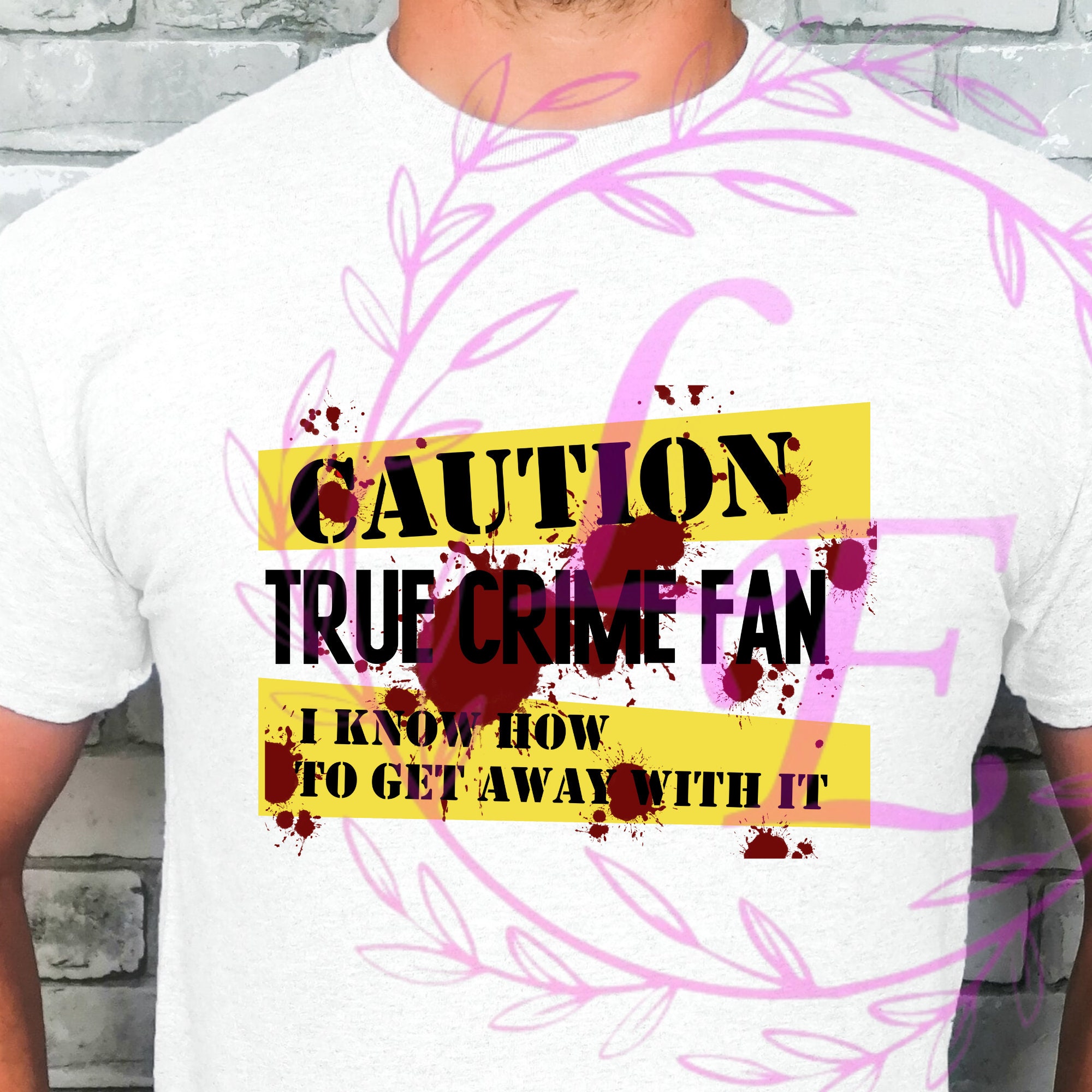 PNG True Crime Fan Layered Digital File for True Crime Lovers, True ...