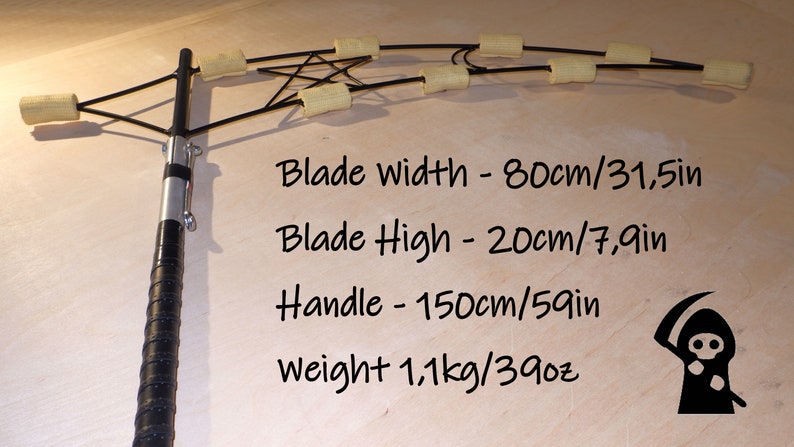 Fire Scythe Prop: Foldable Kevlar Blade, Performer & Dancer Friendly - Etsy