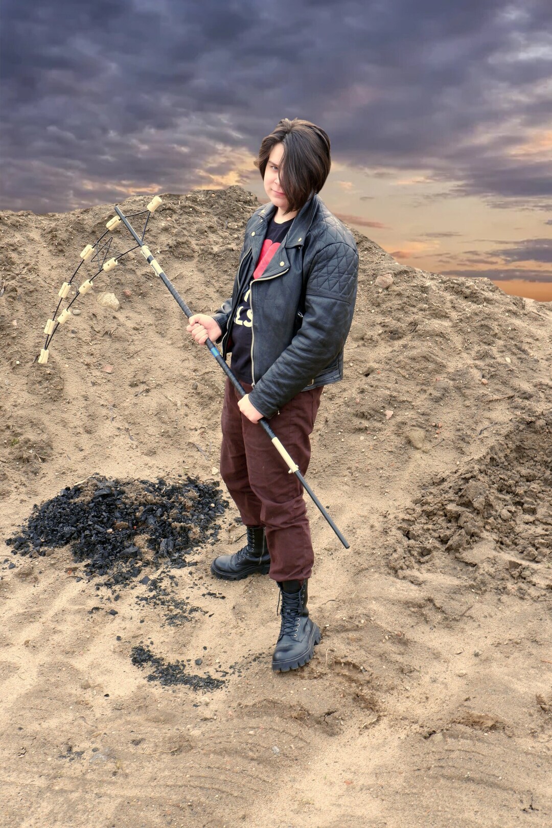 Fire Scythe Foldable Prop for Performance and Dancers Easy in Use /7 ...