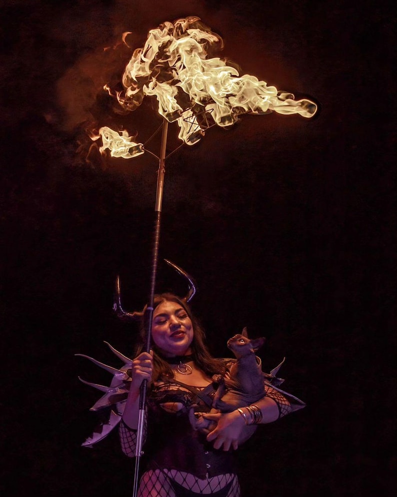 Fire Scythe Prop: Foldable Kevlar Blade, Performer & Dancer Friendly - Etsy