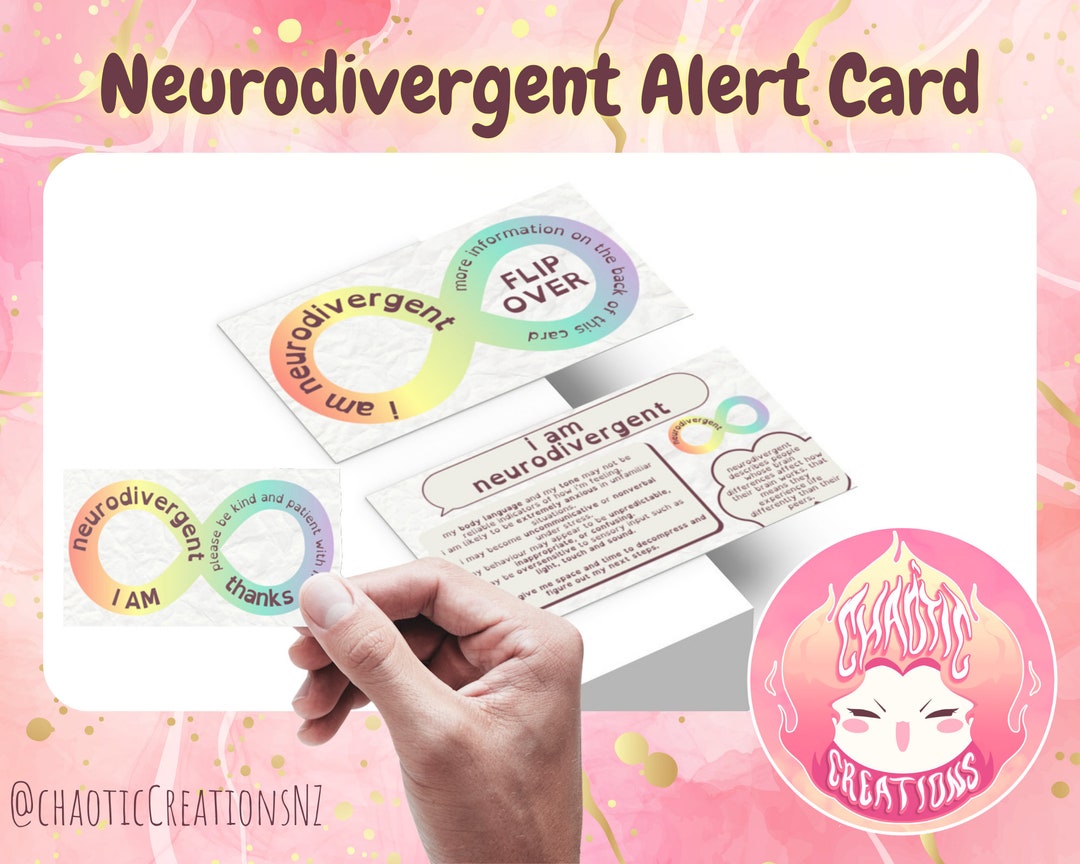 Neurodiversity Communication Cards Autism ADHD Support 2 Designs ...