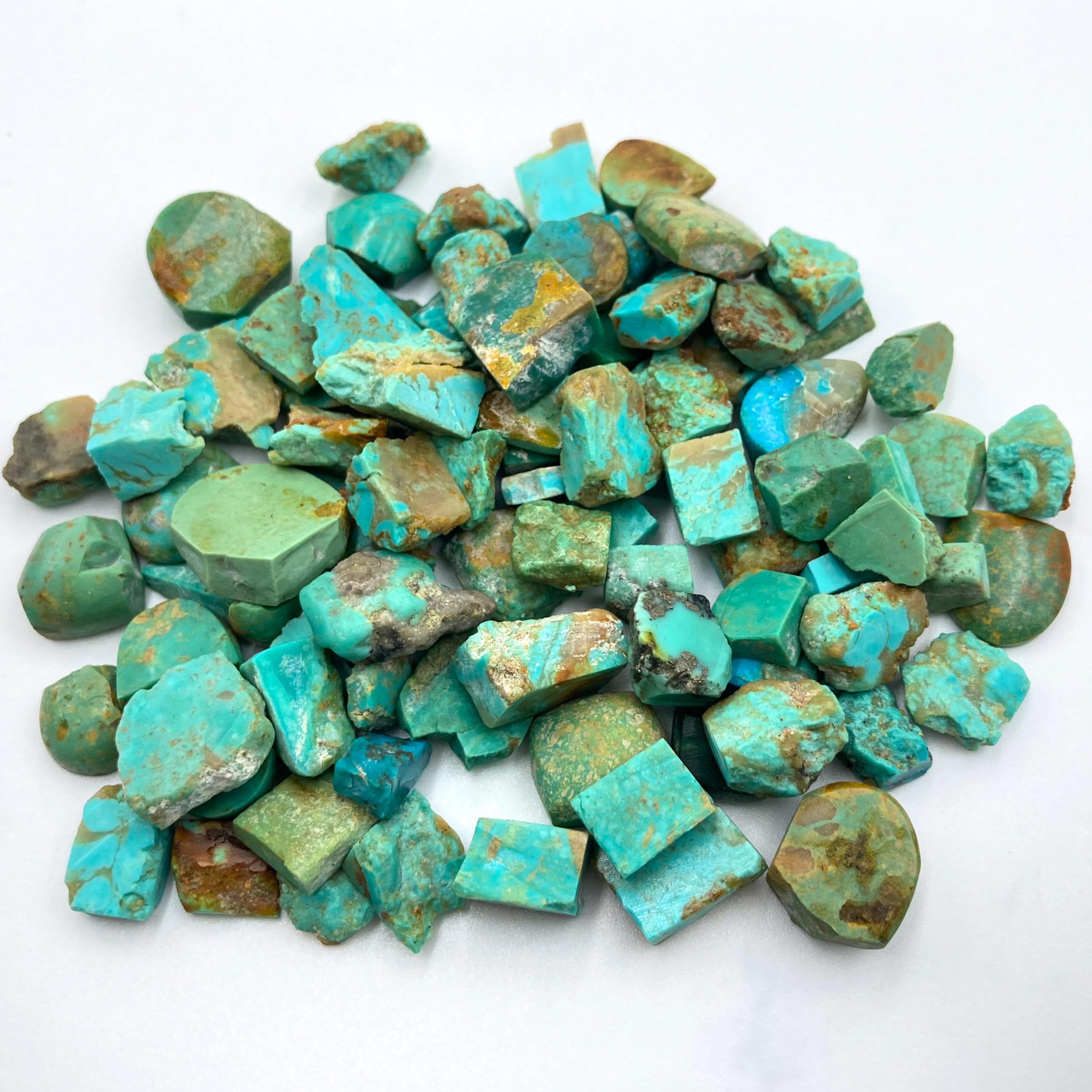 Arizona Turquoise Rough Stone, Natural Gemstone Raw, Blue Green ...
