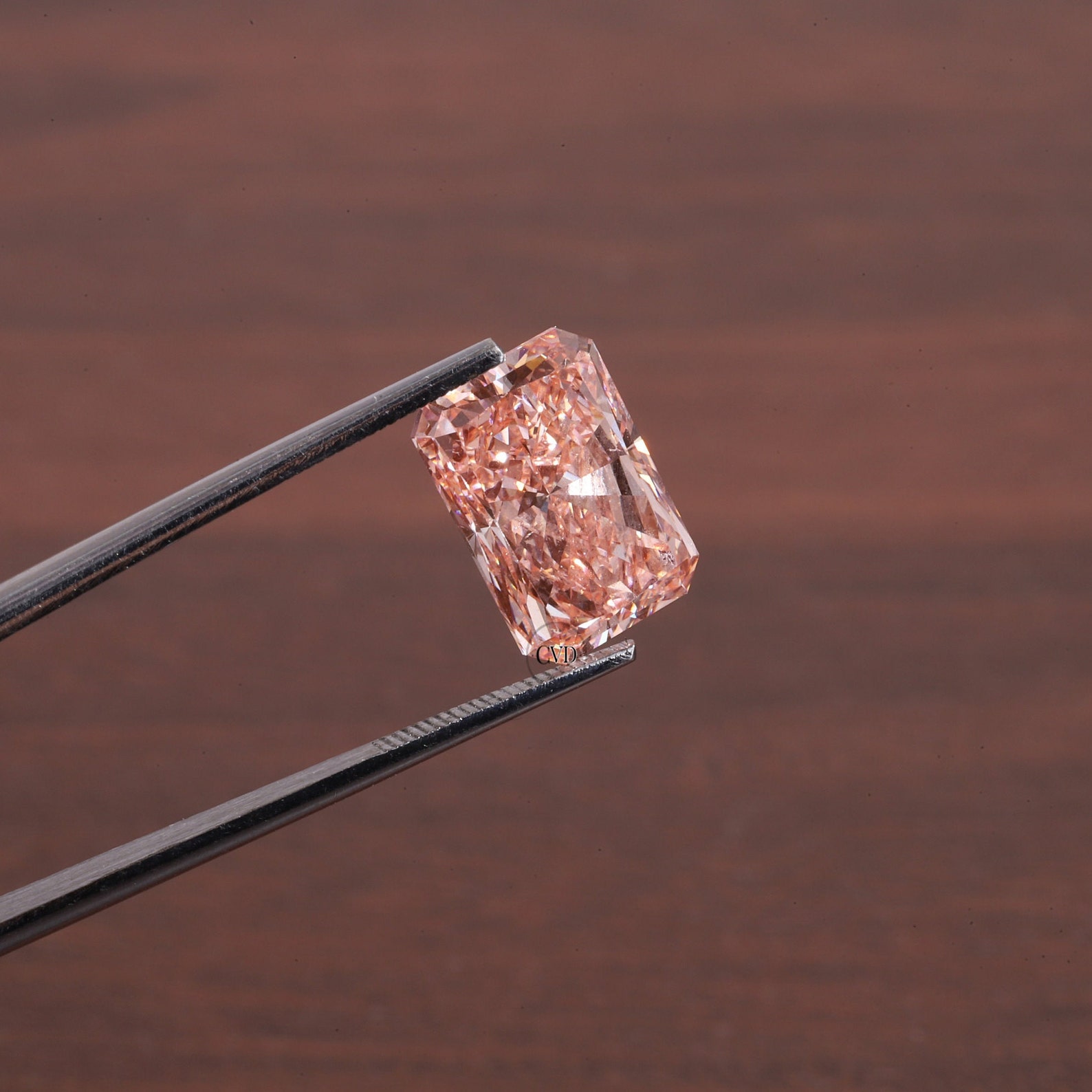 5.00ct Radiant Fancy Pink Diamond| Pink Radiant Lab Grown Diamond ...