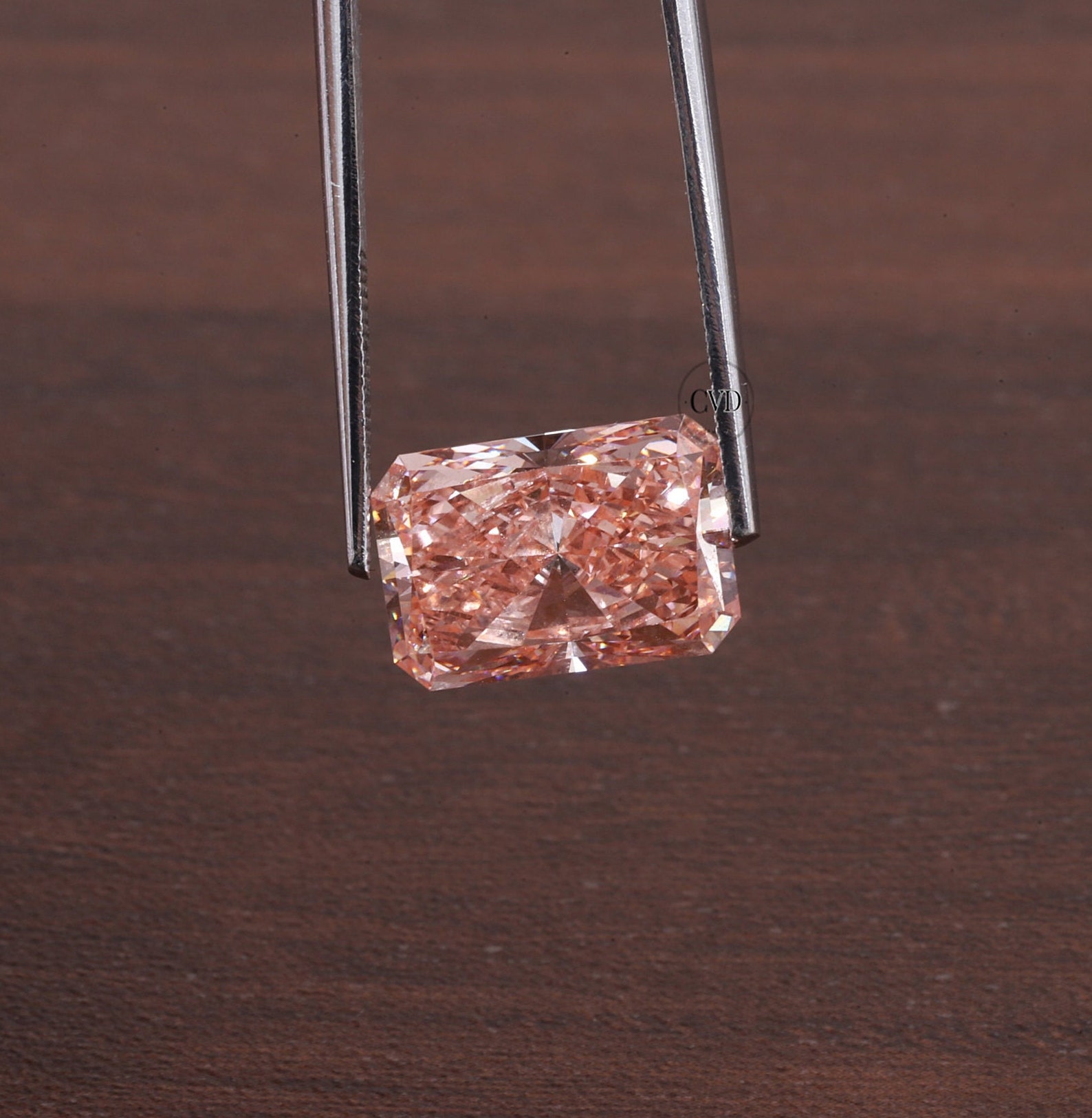 5.00ct Radiant Fancy Pink Diamond| Pink Radiant Lab Grown Diamond ...