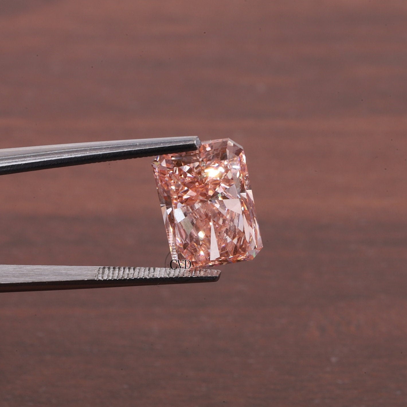 5.00ct Radiant Fancy Pink Diamond| Pink Radiant Lab Grown Diamond ...