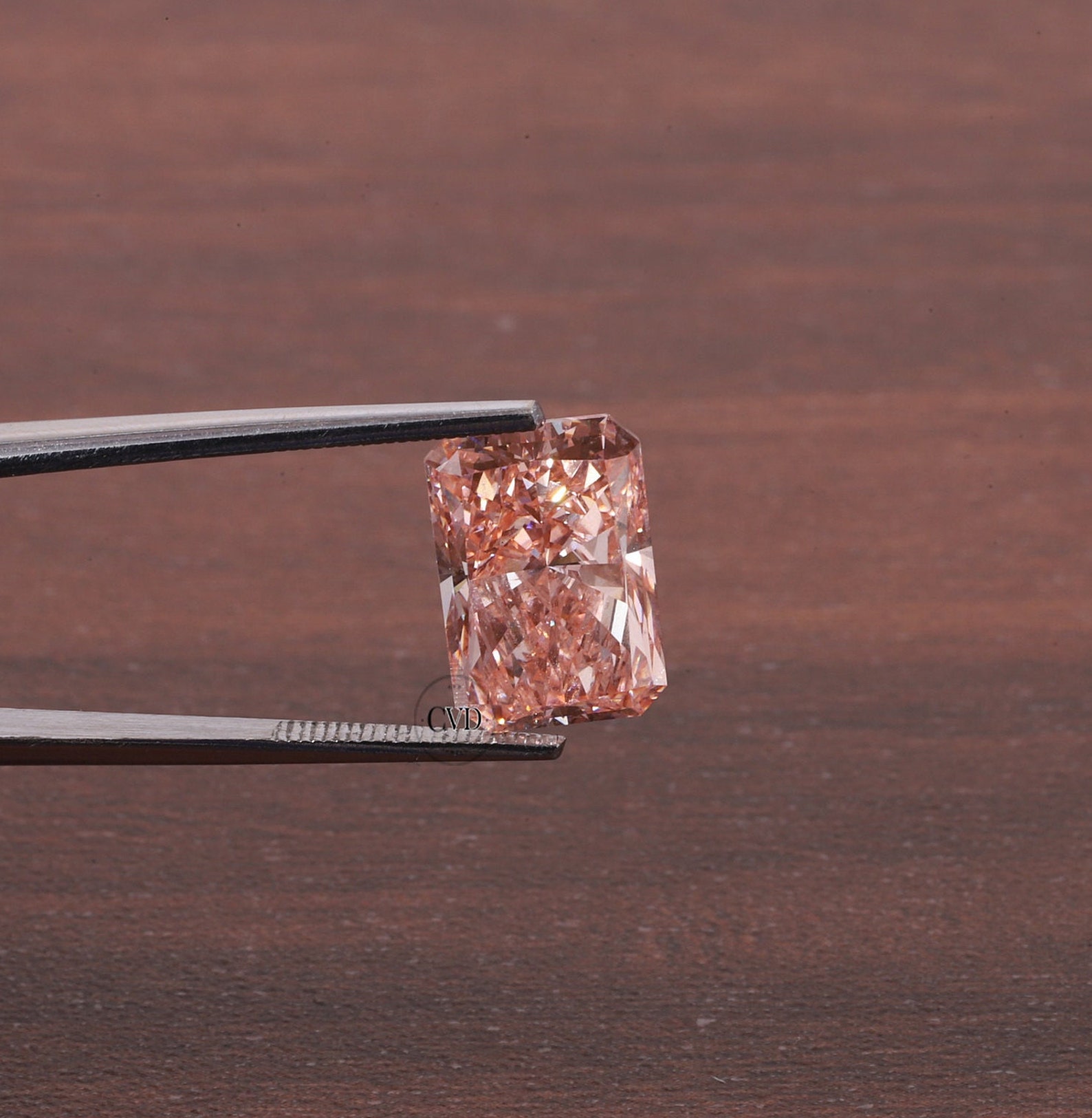 5.00ct Radiant Fancy Pink Diamond| Pink Radiant Lab Grown Diamond ...