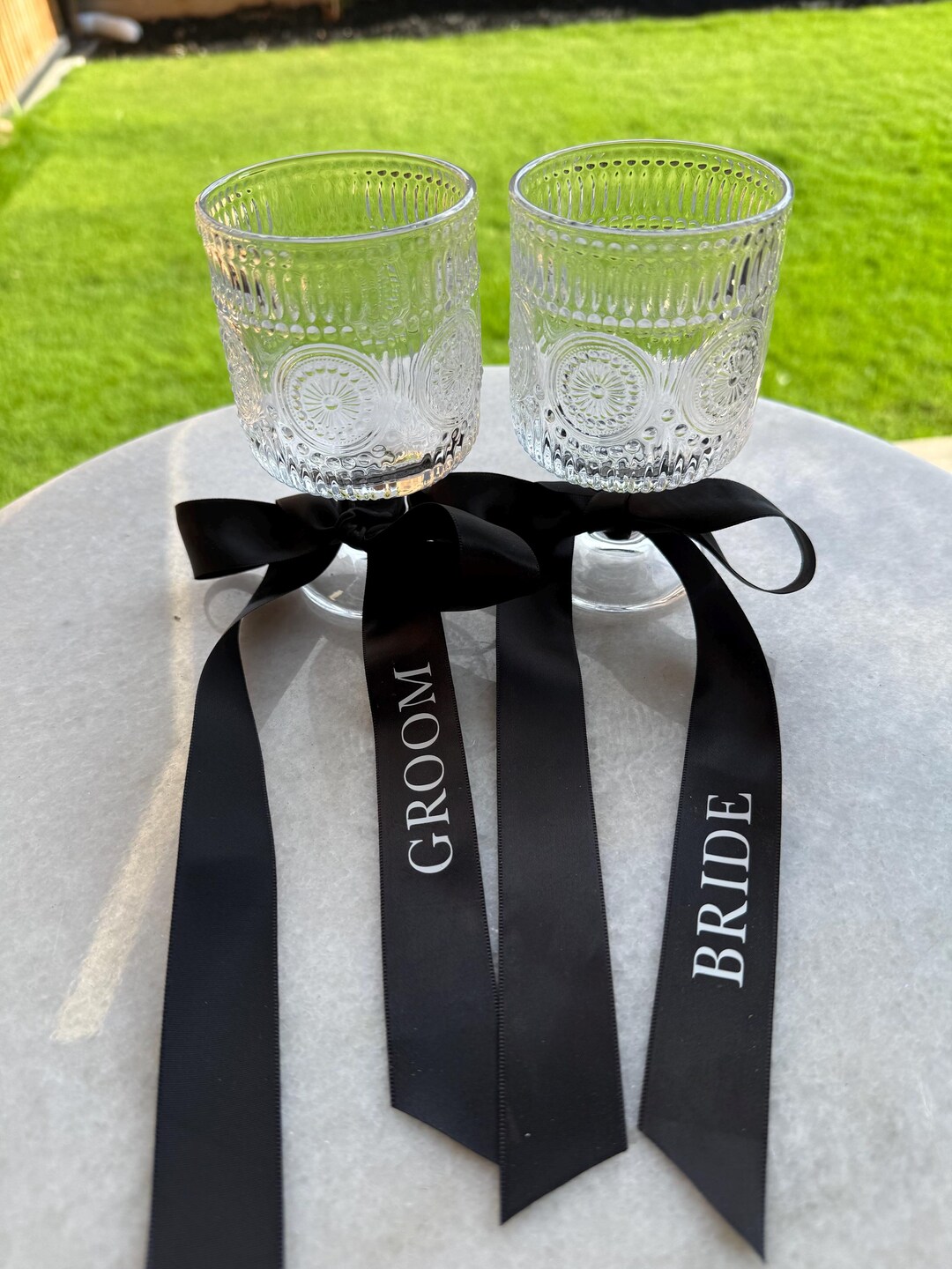 Personalized 80cm Ribbon Name Tag: Custom Wedding Place Card - Etsy