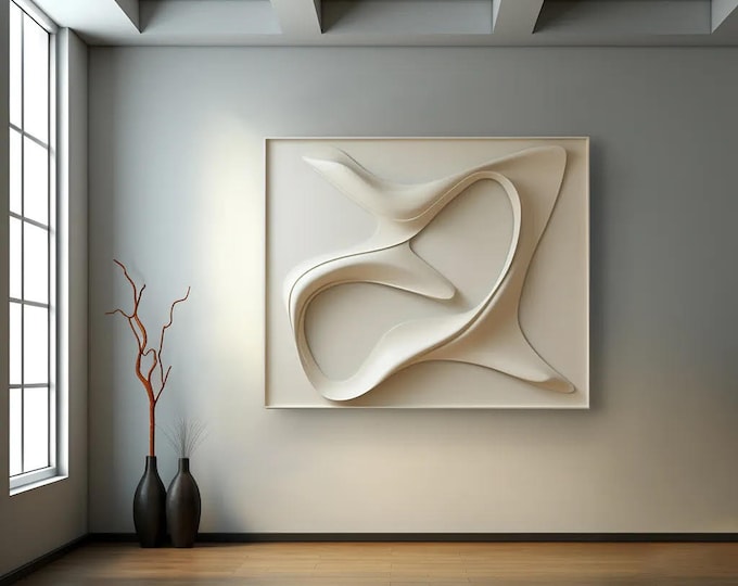 Minimalist Textured Wall Decor- 3d Vision Board- Wood Carving - Etsy ...