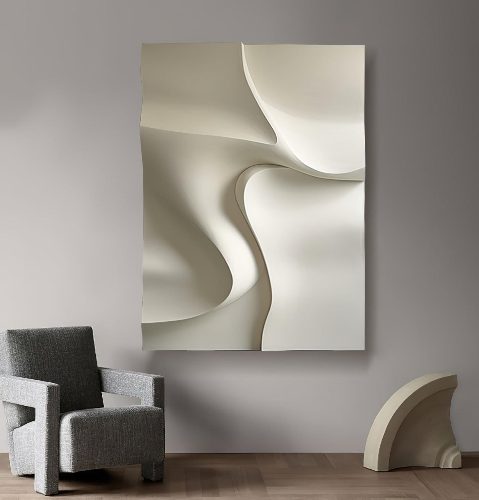 Abstract Modern Wall Art- Vertical Home Decor- 3d Vision Board - Etsy