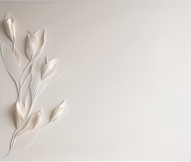 Pure White Flower Style Wall Art- Textured Board- Home Decor - Etsy