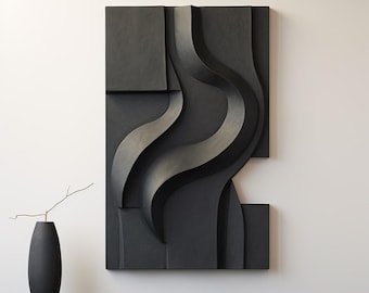 White Textured Sculpture Home Decor Modern Wall Art 3d Vision Board - Etsy