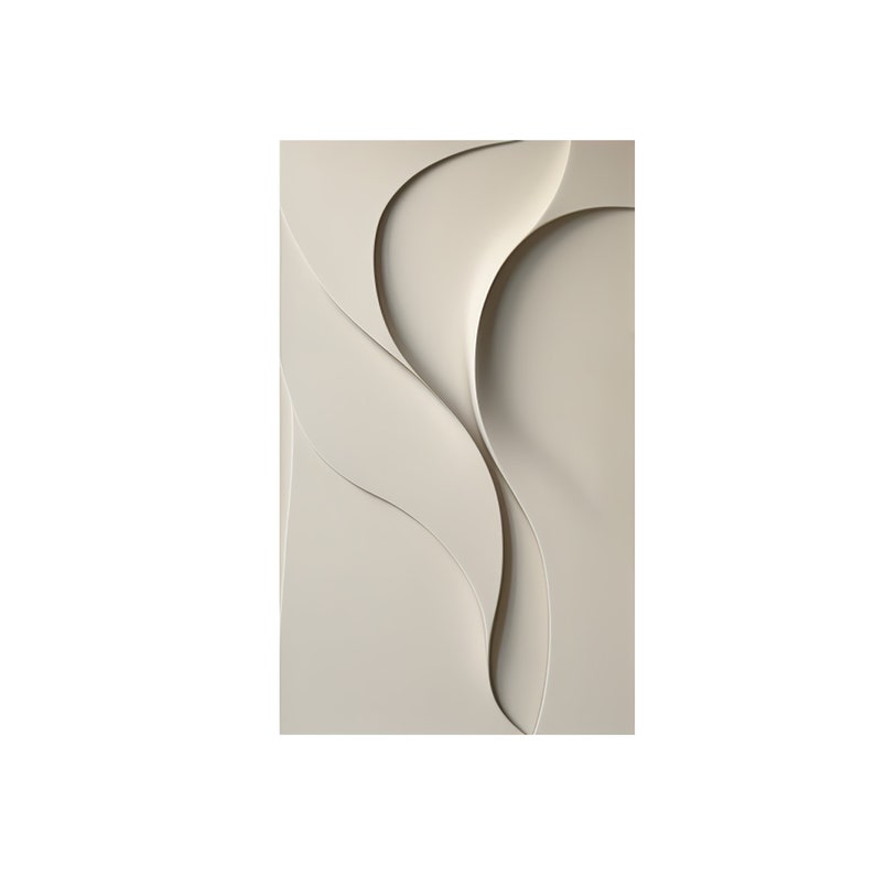 Beige Vertical Wall Art- Textured Art Board- Minimalist Home Decor - Etsy