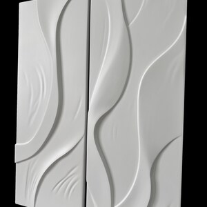 Combined Ripple Style Decorative Wall Art- Textured Board- Home Decor ...