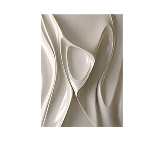 Smooth Textured Wall Art- Abstract Sculptured Home Decor- Modern Style ...