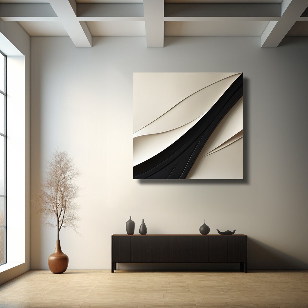 Abstract Striped Art Decor Wood Carving Modern Wall Art - Etsy