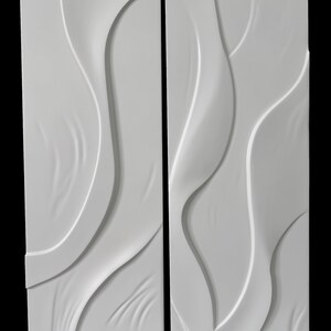 Combined Ripple Style Decorative Wall Art- Textured Board- Home Decor ...